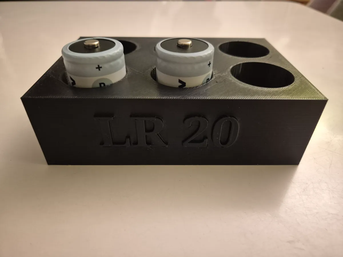 LR20 D Cell Holder - Free 3D Print Model - MakerWorld