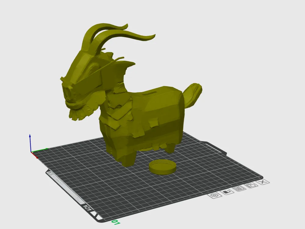 The Goat money bank by lorddrakkonbe - MakerWorld
