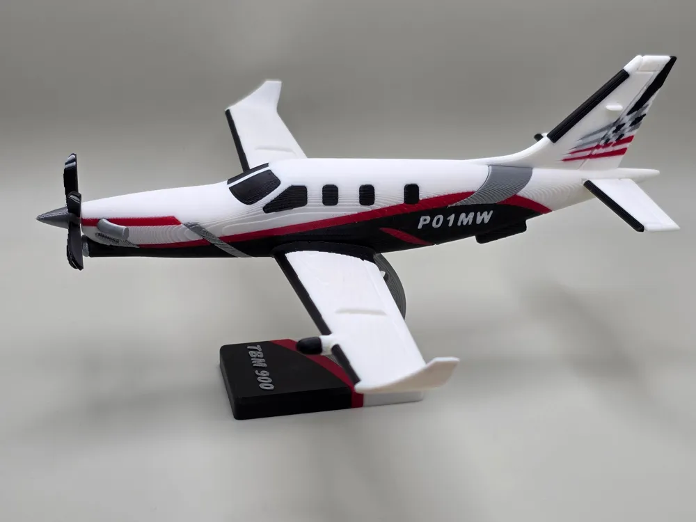 TBM 900 Plane Kit Card - Free 3D Print Model - MakerWorld