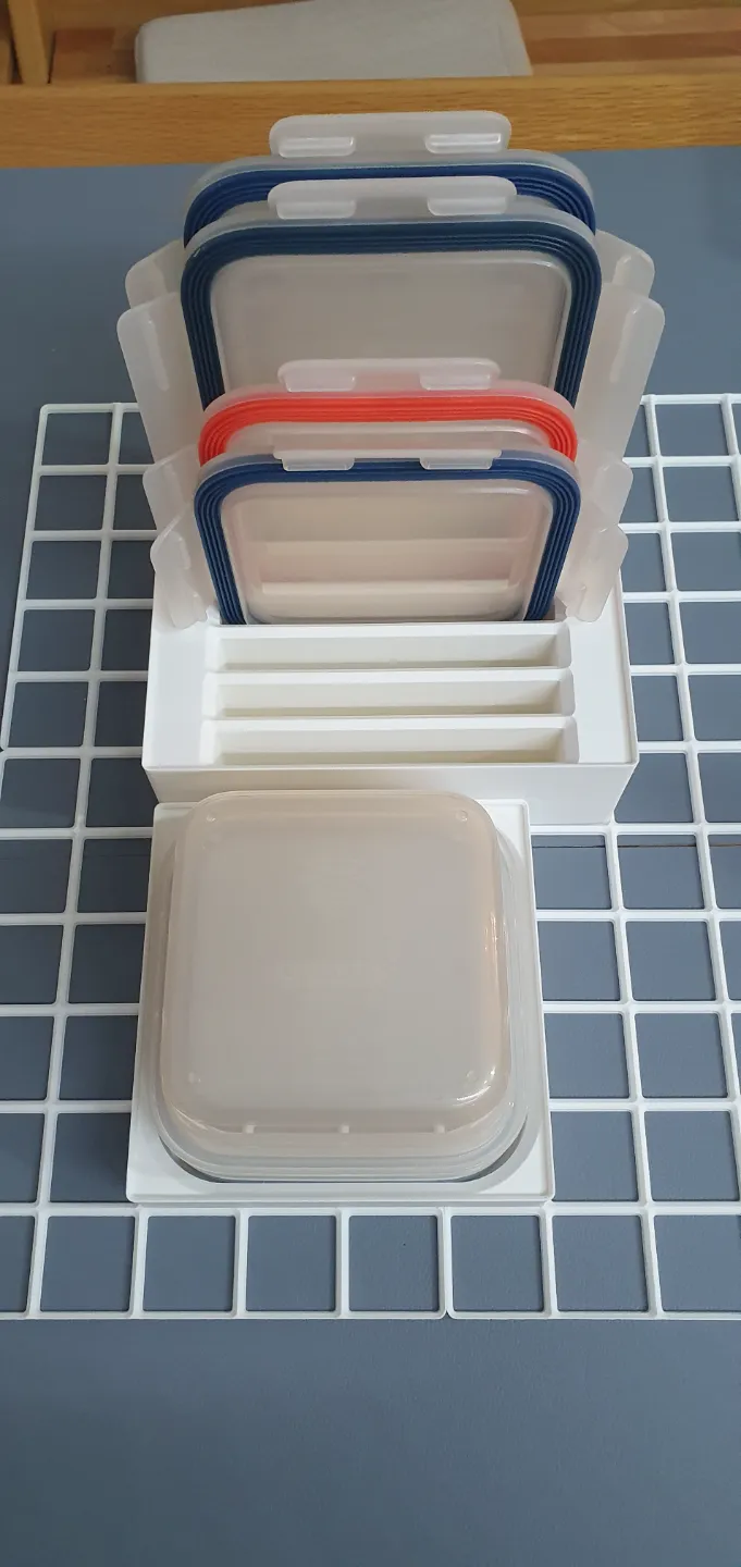Gridfinity for square IKEA 365 containers by Schmidsfeld - MakerWorld