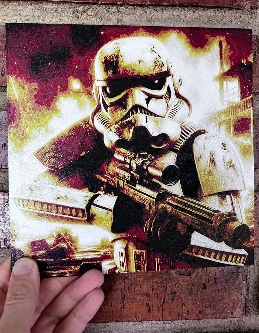 Stormtrooper fire (star wars) hueforge 200x200 by Mysstra hueforge ...