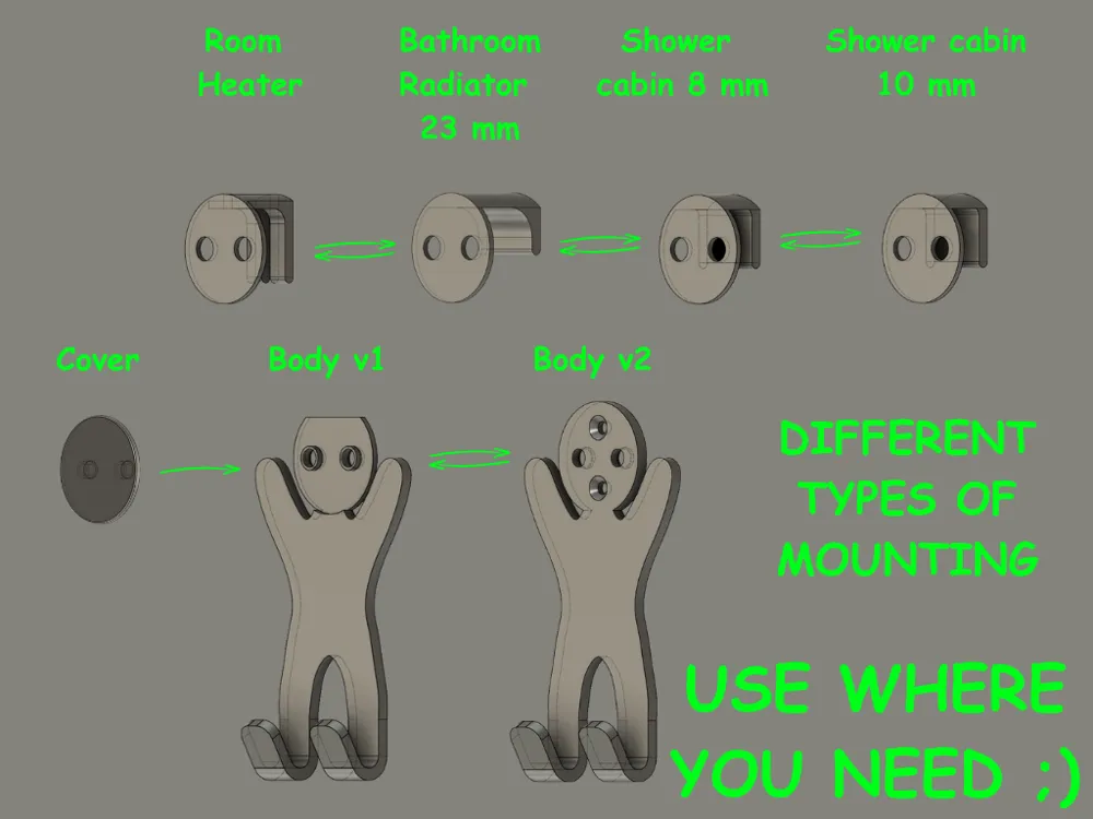 Hanger Man - Modular hanger by Piotr_C - MakerWorld