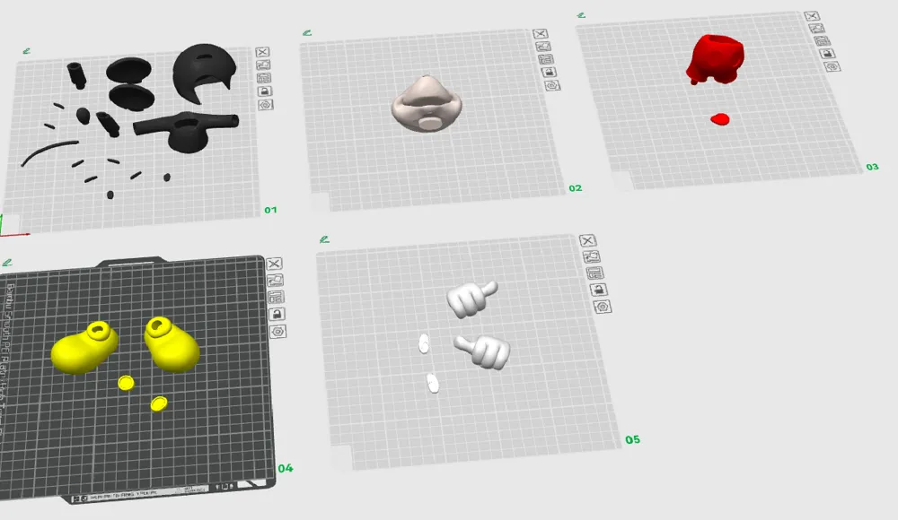 Mickey Mouse / No AMS - Free 3D Print Model - MakerWorld