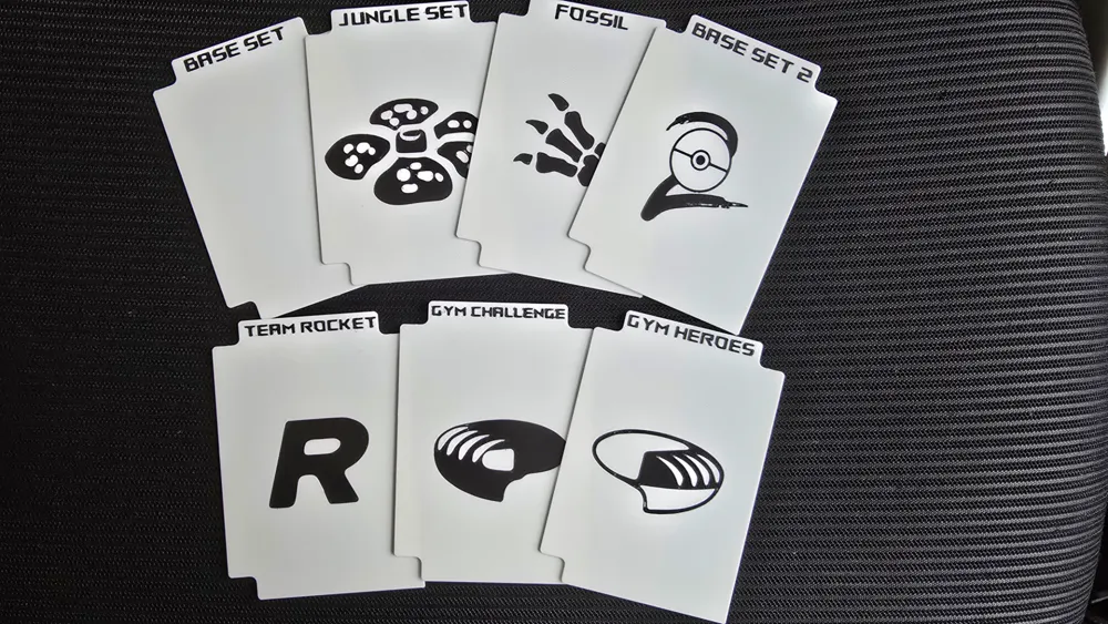 Pokemon TCG Dividers - Original Series - Free 3D Print Model - MakerWorld