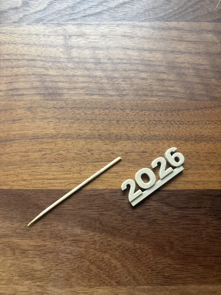 2026 Festive Toothpick Topper Set - New Year Decor by Ditto MakerWorld ...