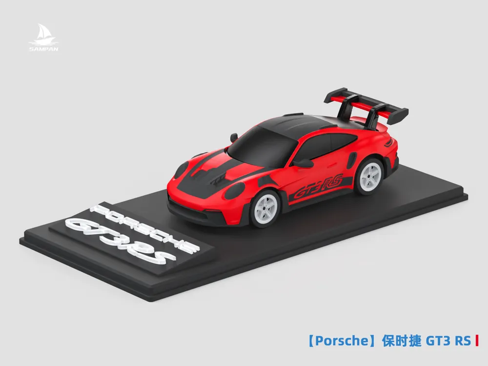 [Porsche] Porsche 911 GT3 RS Road Car Racing Supercar Black Red Livery ...