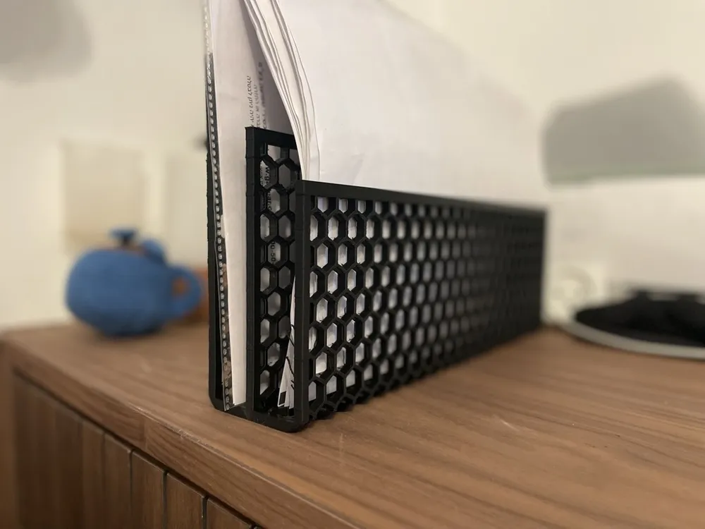 A4 Sized Paper Inbox / Magazine Organizer - NO SUPPORTS! by ...