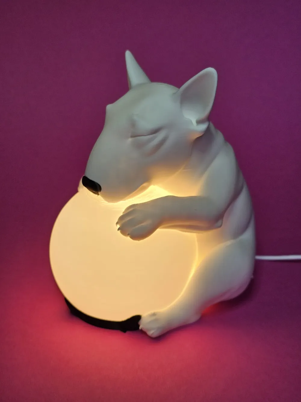 Bull Terrier Decorative Lamp – Bambu Lab A1 Mini - Free 3D Print Model ...