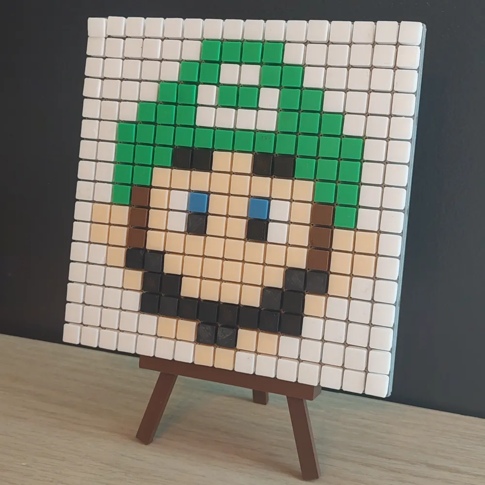 Pixel Art - Luigi head - 16x16 by piersonnico - MakerWorld