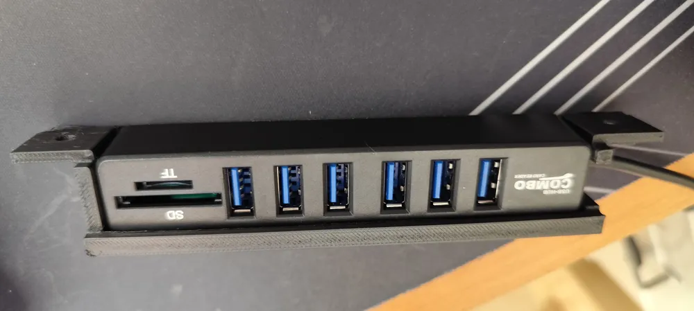 Parametrischer Untertisch-USB-Hub-Halter – Kostenloses 3D-Druckmodell ...