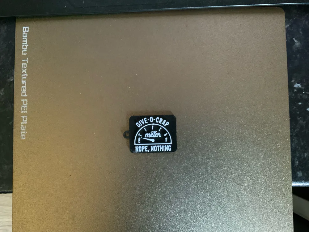 crap-meter keychain/necklace(free commercial) by dominator334 - MakerWorld