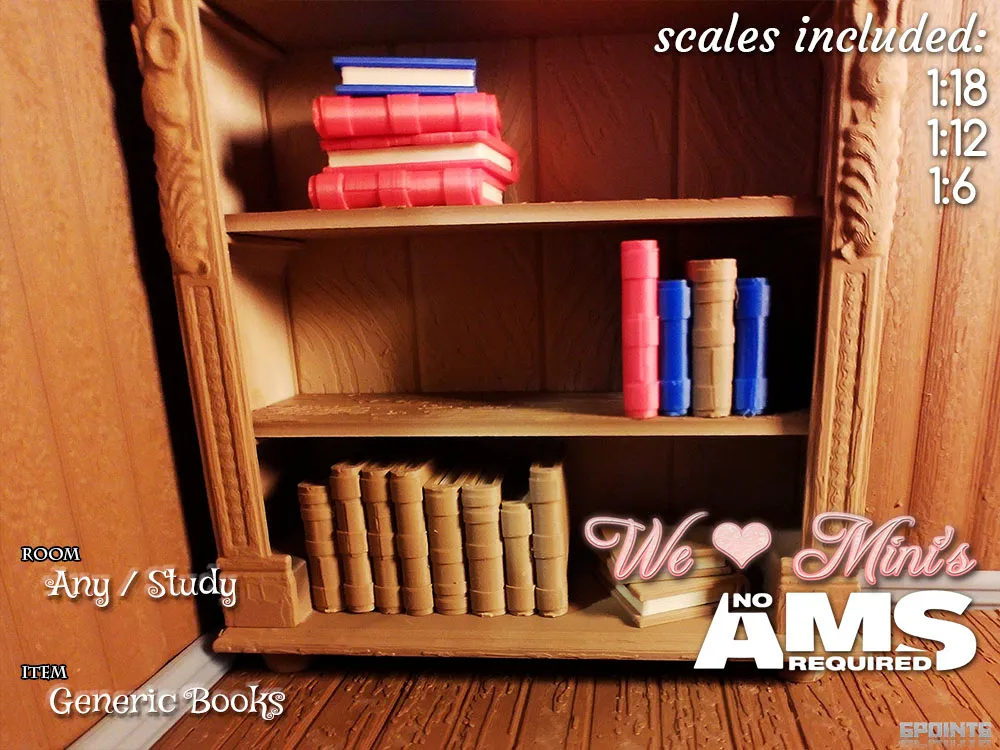 Dollhouse - Generic Books - Free 3D Print Model - MakerWorld