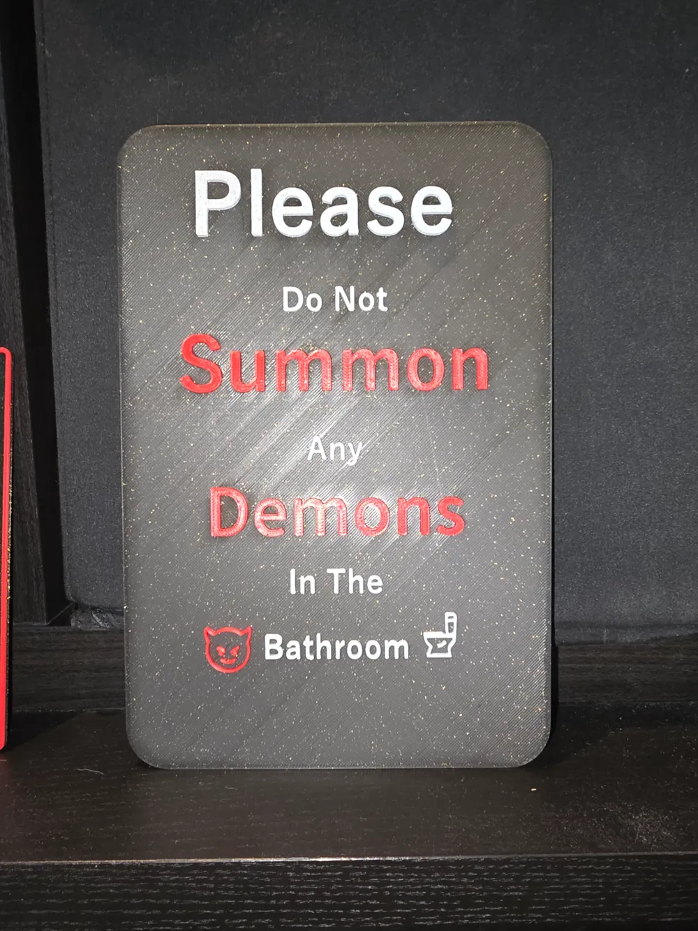 summon demons bathroom sign by gcdm.design - MakerWorld