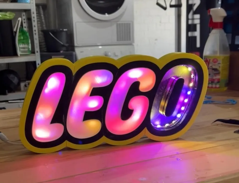 Lego Logo LED by Cavemen - MakerWorld
