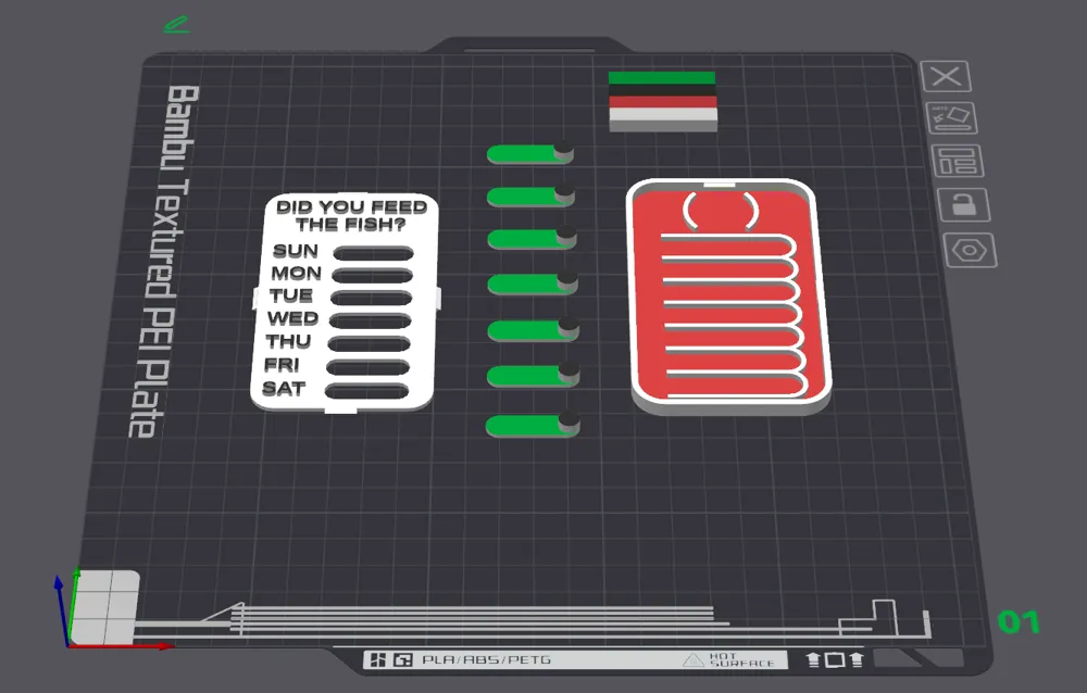 Feed the fish task reminder slider Remixed by mordyt - MakerWorld