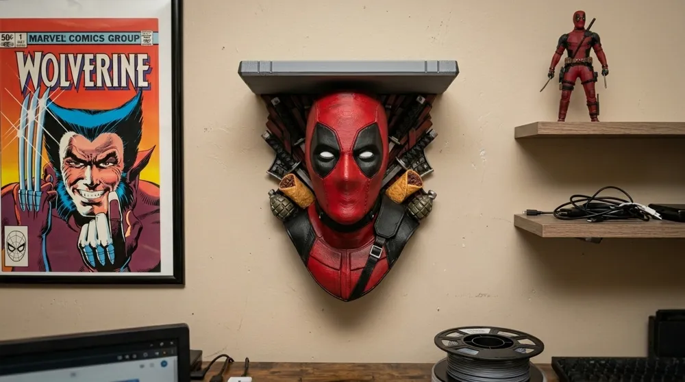 Estante Deadpool / Shelf Deadpool - Free 3D Print Model - MakerWorld