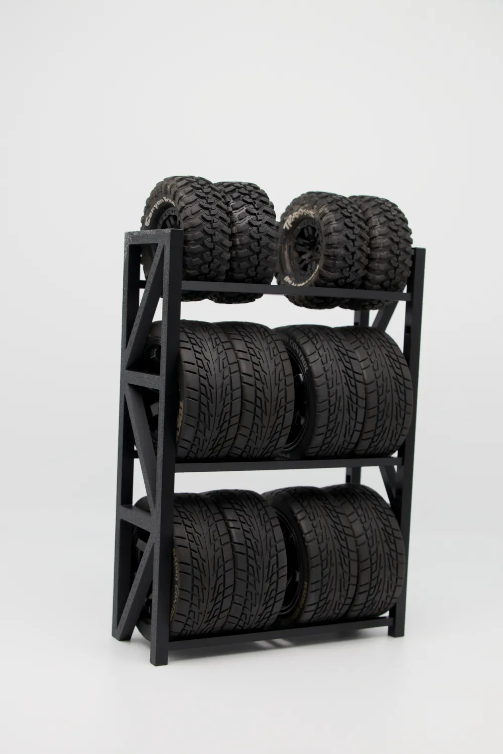 Tire Rack for RC 1:18 or 1:10 drift wheels - Free 3D Print Model ...