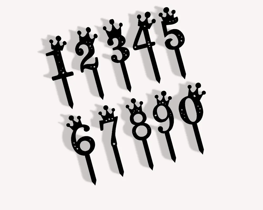 Numbers cake topper by HorakCNC - MakerWorld Numbers cake topper by HorakCNC - MakerWorld