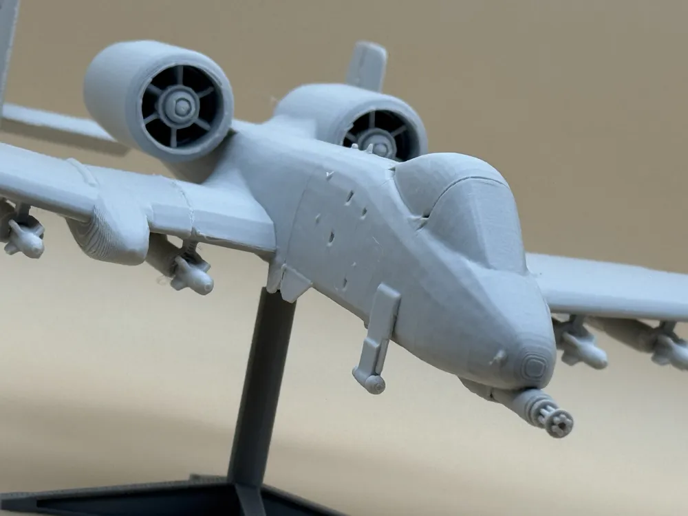A-10 attack aircraft (Warthog) - Free 3D Print Model - MakerWorld