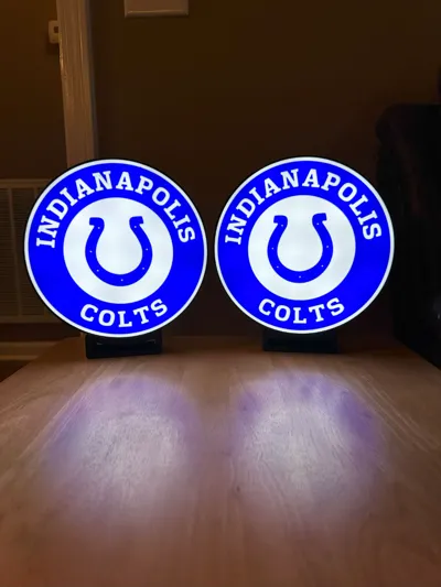 Indianapolis Colts LED Light Box by ProtoFusion - MakerWorld