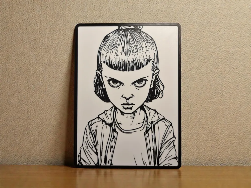 Stranger Things: Angry Eleven - Wall Art & Sign - Free 3D Print Model ...