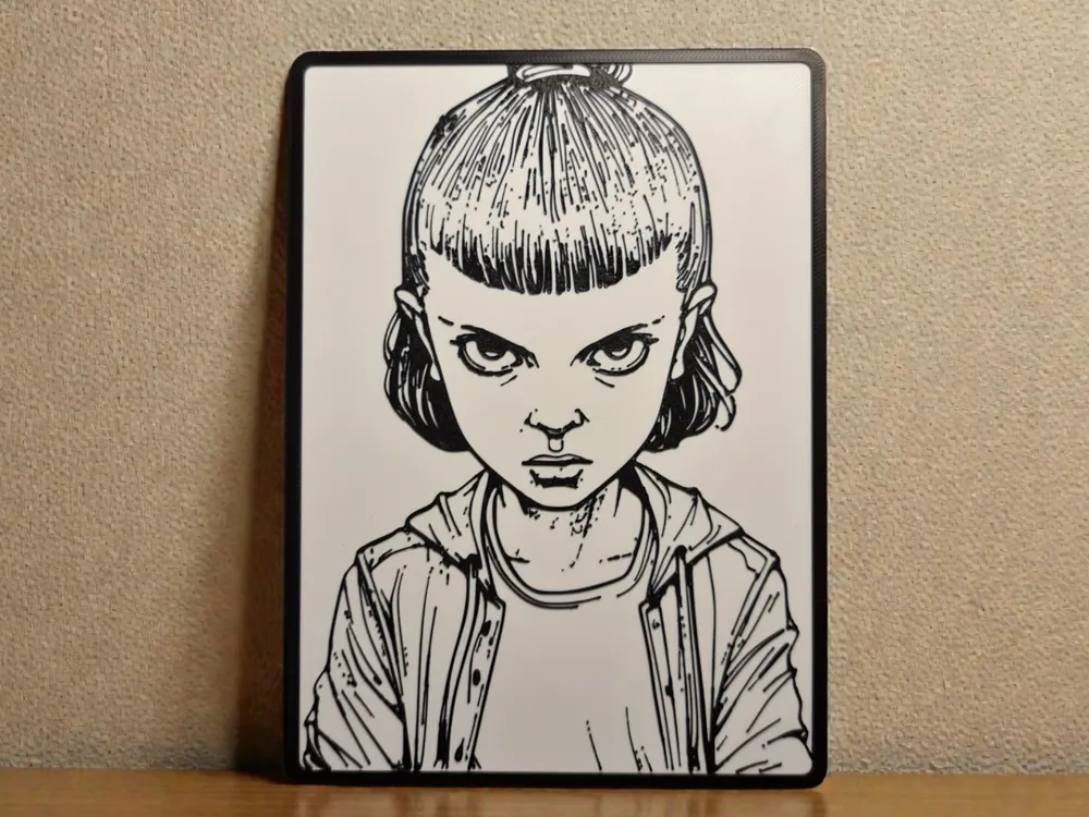 Stranger Things: Angry Eleven - Wall Art & Sign - Free 3D Print Model ...
