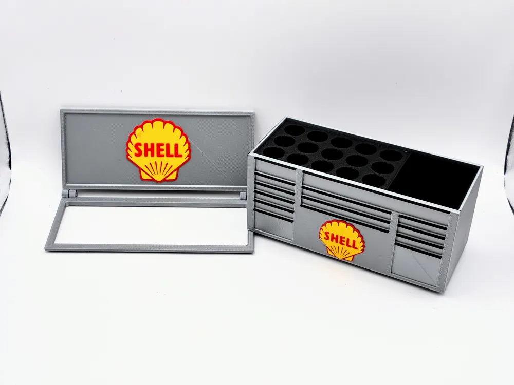 Lid - Shell inspired toolbox desk pen holder by Mrtk1970 MakerWorld ...