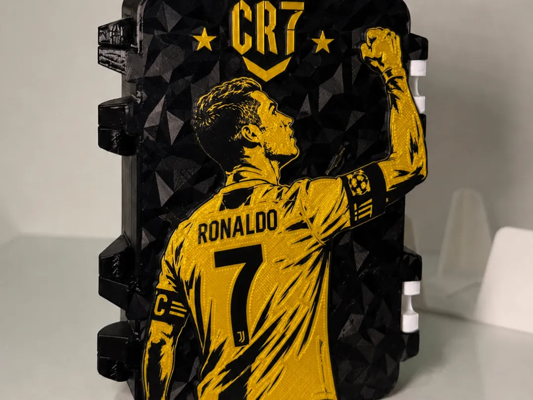 Cristiano Ronaldo Trading Card Storage Box - Free 3D Print Model ...