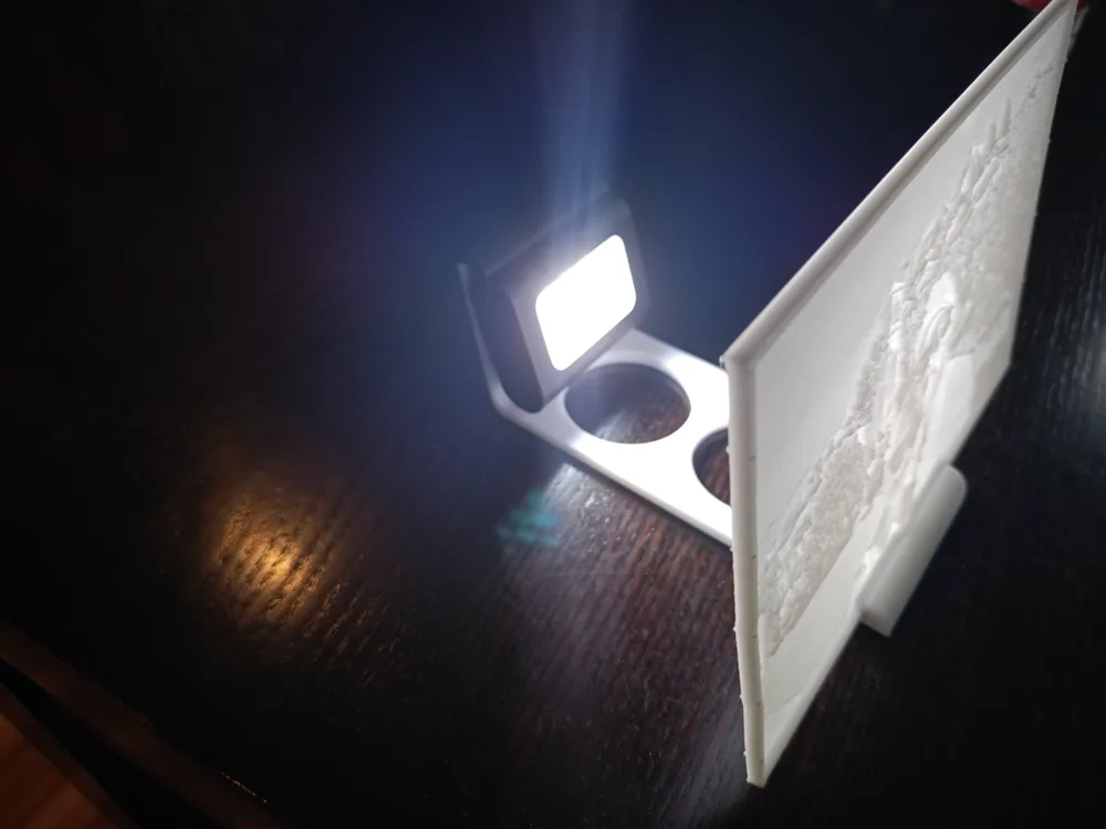 Litophan stand for acu light and tea light by Siekier - MakerWorld