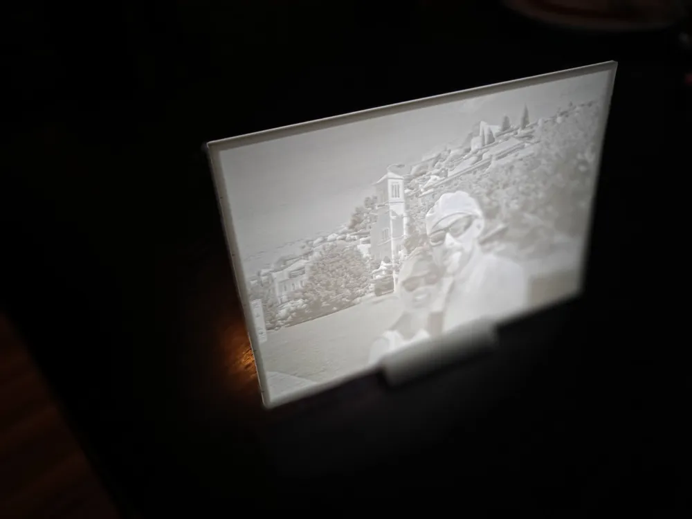 Litophan stand for acu light and tea light by Siekier - MakerWorld