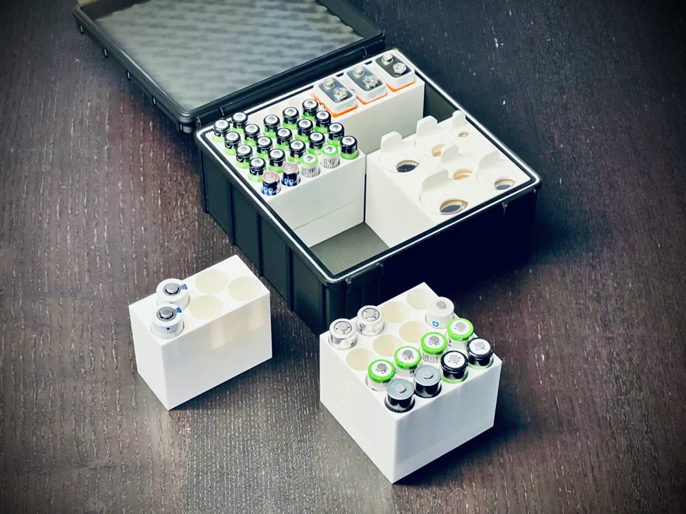 Mini Modular Battery Storage System Remixed By Chunkahoy Makerworld Download Free 3d Models