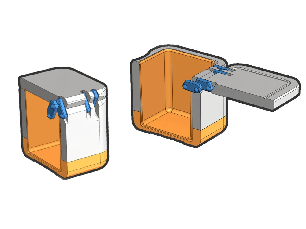 Small Box with Antiparallelogram Hinge - Free 3D Print Model - MakerWorld
