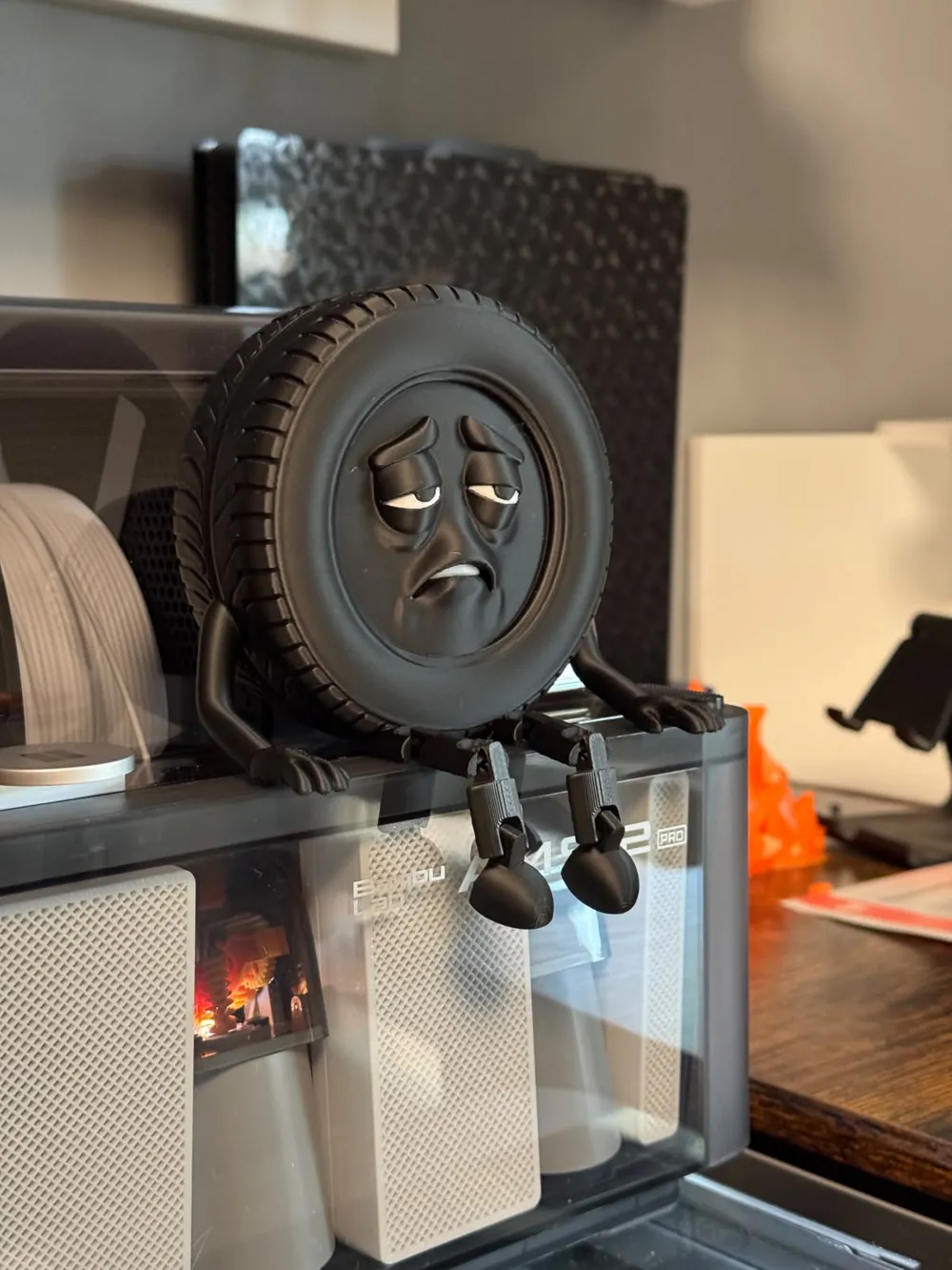 Tire-d | Completely Exhausted Shelf Sitter - Free 3D Print Model ...