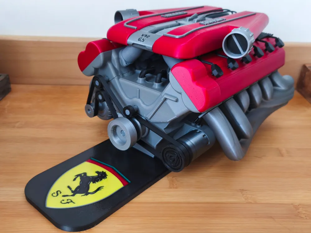 Motor ferrari V12 by vipan MakerWorld: Download Free 3D Models