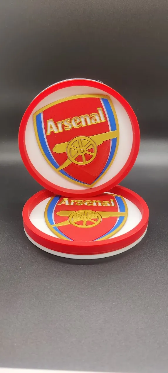 FC Arsenal Coaster by ruBBeLdieKaTz - MakerWorld