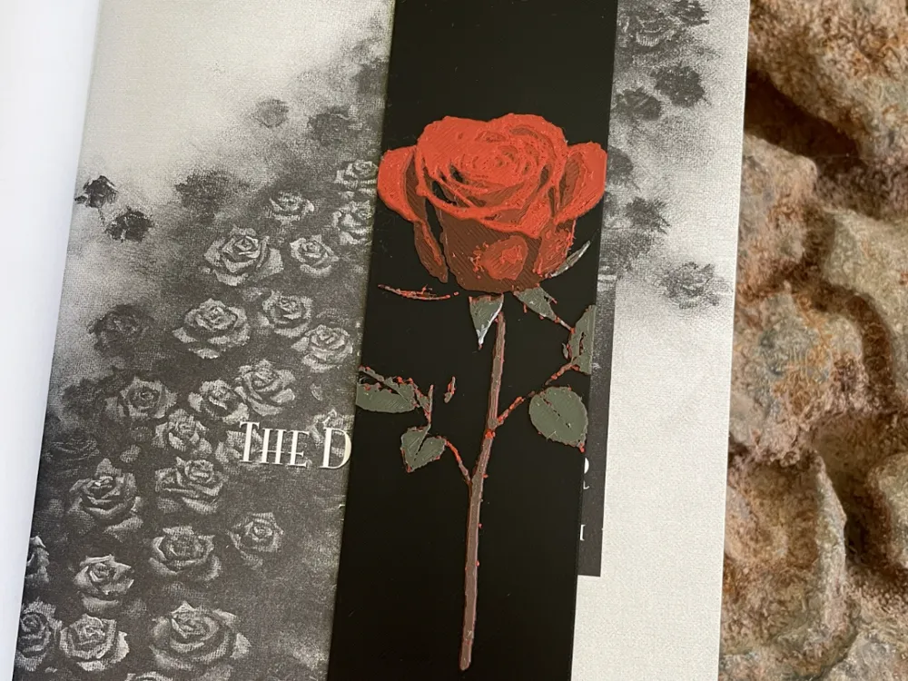 Red Rose Bookmark - Free 3D Print Model - MakerWorld