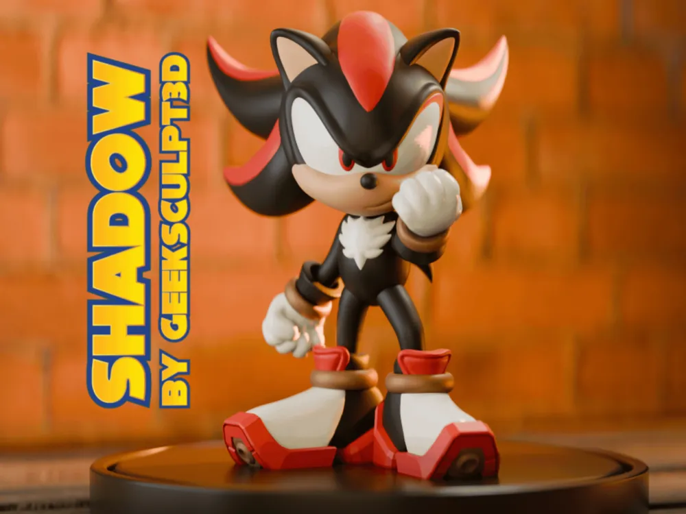 Shadow from Sonic by GeekSculpt3D MakerWorld: Download Free 3D Models