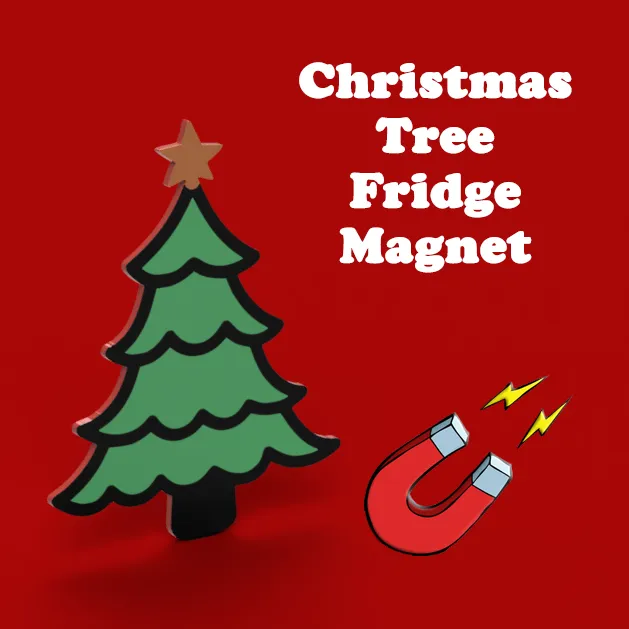 Christmas Tree Fridge Magnet by Forest87 - MakerWorld