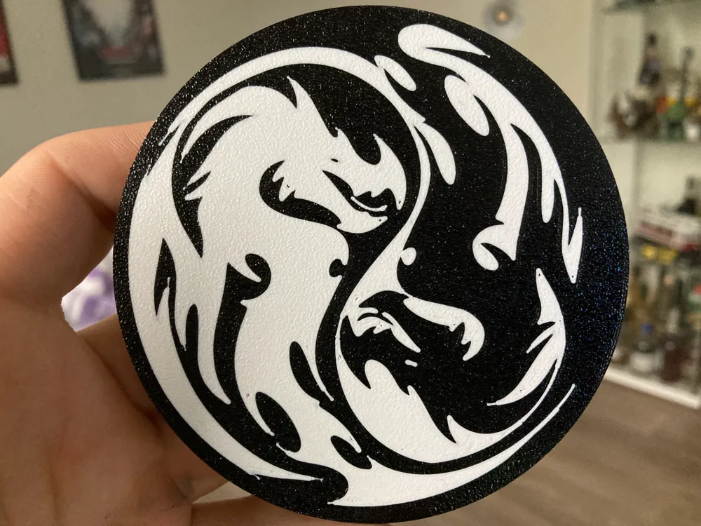 Dragons coaster by jakubhroch - MakerWorld
