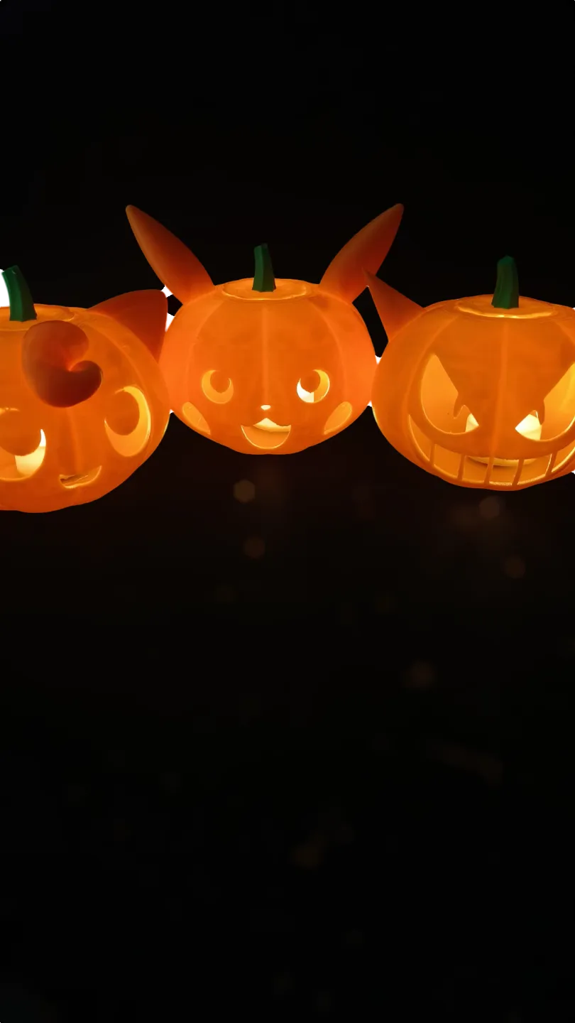 Gengar Pumpkin shaped by Zebbb3D - MakerWorld