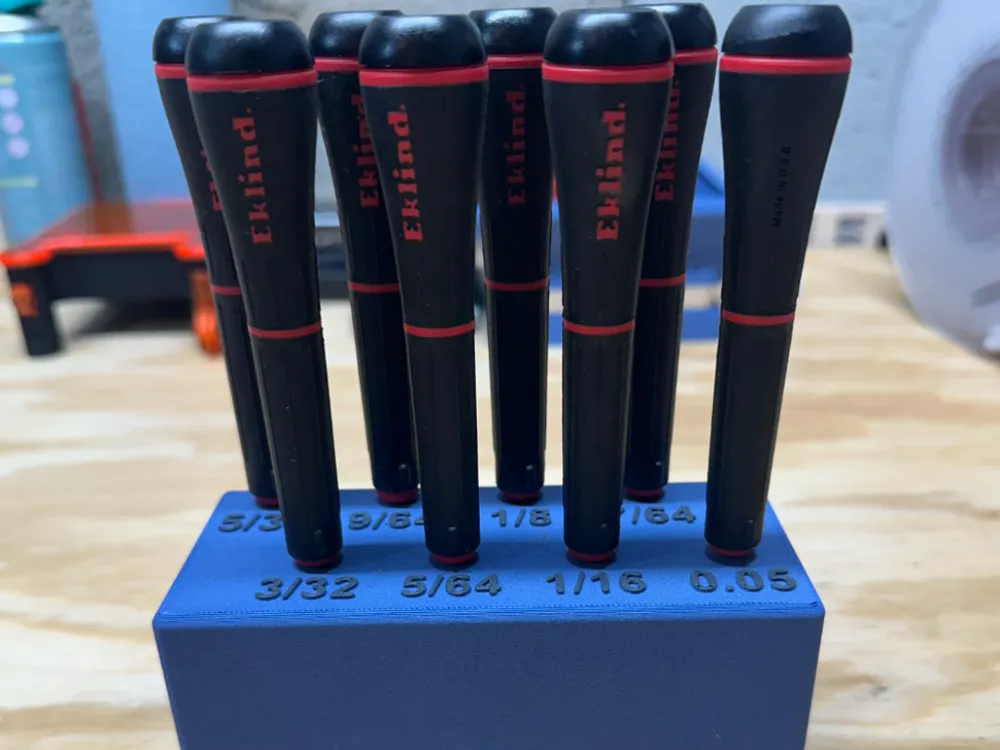 Eklind SAE Hex Driver Holder Remixed by arck11 - MakerWorld