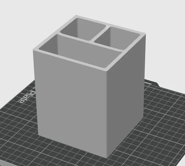 3 Slot Desk Organizer- Square by Average3DPrints - MakerWorld