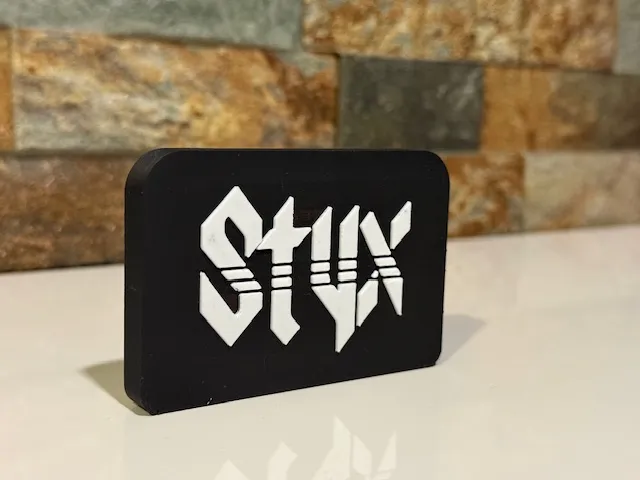 Styx Band Logo – Classic Rock Wall Art / Display - Free 3D Print Model ...