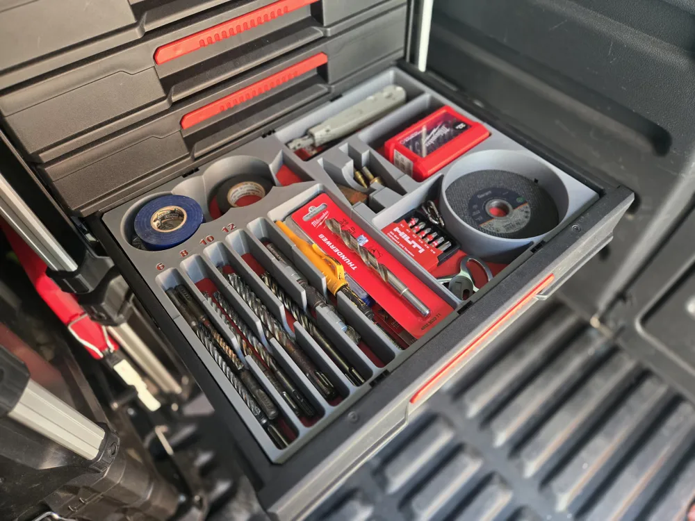Packout 4 Drawer Tool Box inserts - Free 3D Print Model - MakerWorld