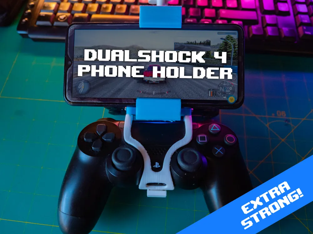 Smartphone mount for DUALSHOCK 4 StrongerHold Remixed by MarcusUniverse ...
