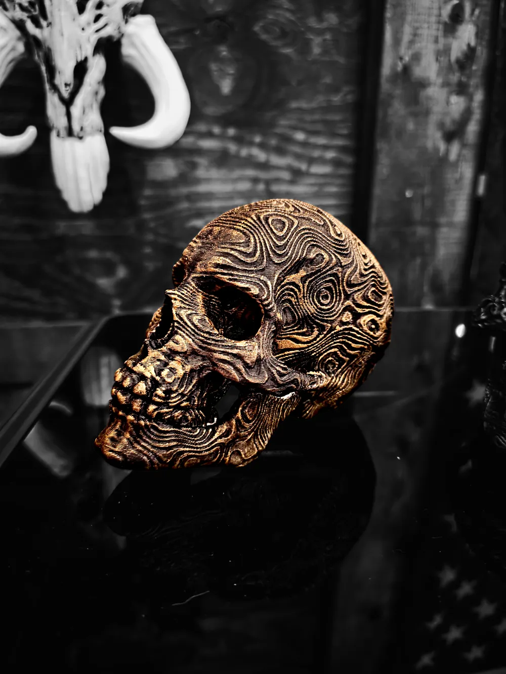 Damascus Skull - Free 3D Print Model - MakerWorld