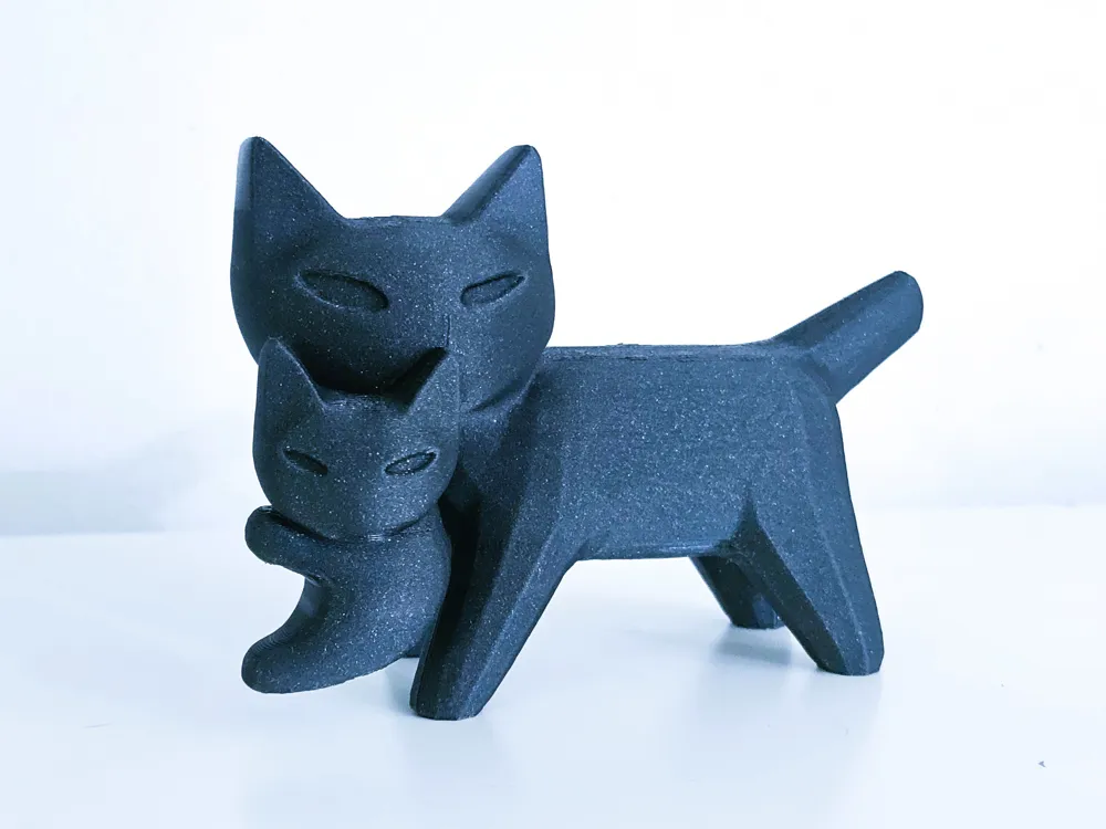 Yamato shipment mascot / Mother cat figure - Free 3D Print Model ...