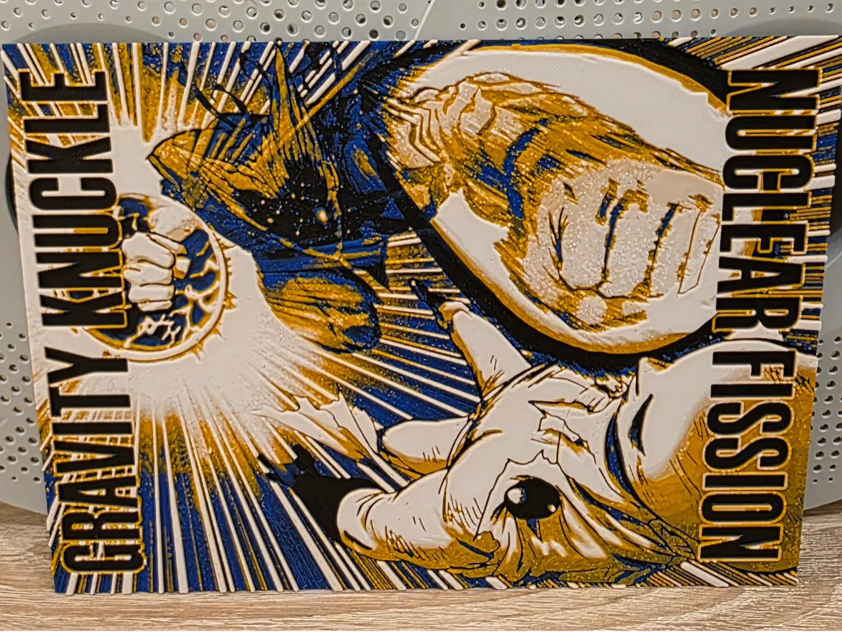 One Punch Man Chapter 176 Gravity Knuckle Hueforge - Free 3D Print ...