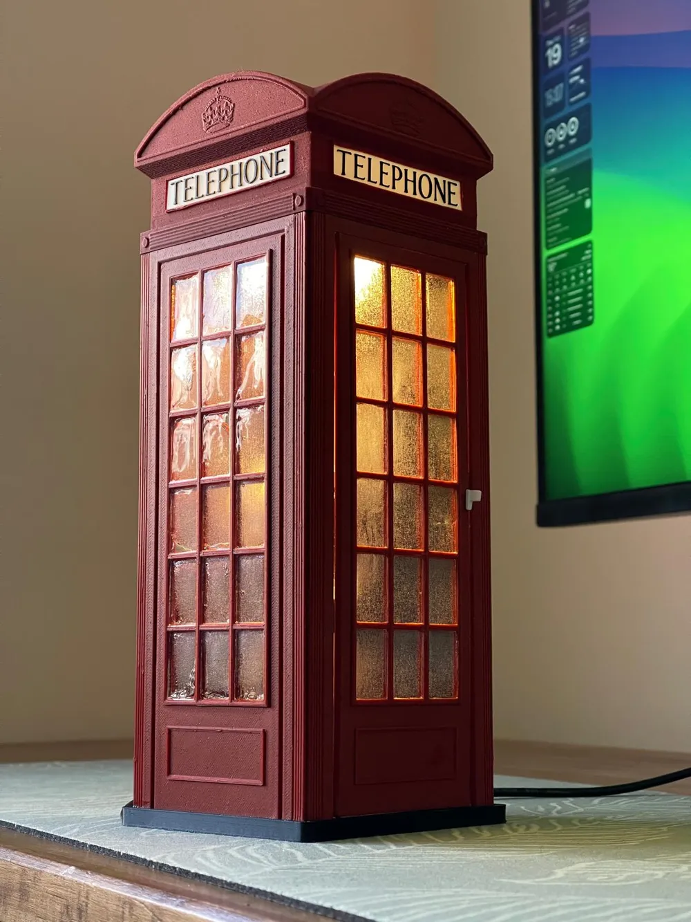 British Telephone Booth Lamp - K2 Phone box - Free 3D Print Model ...
