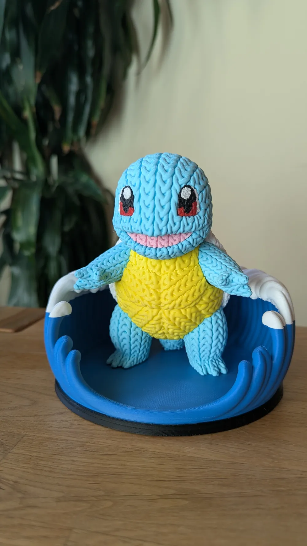 Pokemon Blue Diorama for Knitted Squirtle Figure - Free 3D Print Model ...